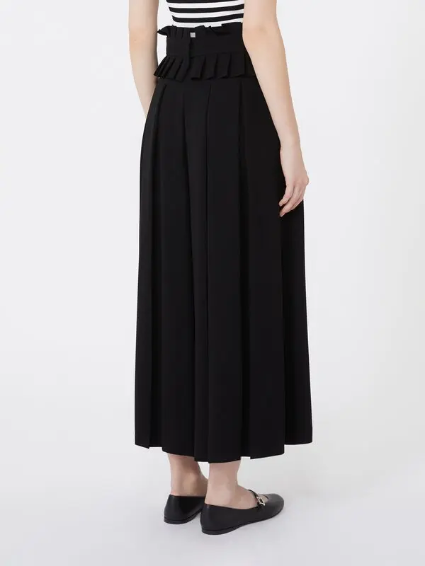 Max Mara Plissé-pleated Cady Trousers