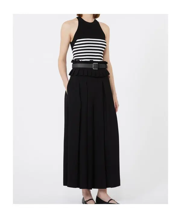 Max Mara Plissé-pleated Cady Trousers