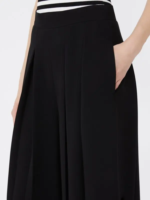 Max Mara Plissé-pleated Cady Trousers