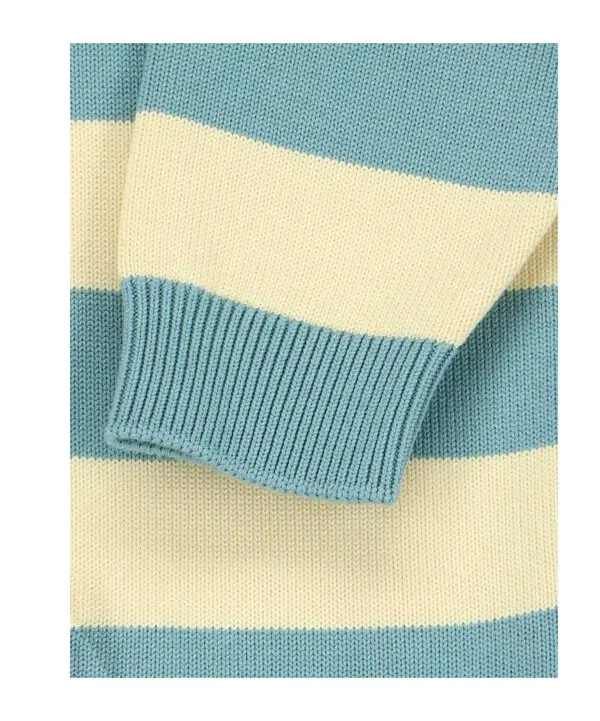Gucci Striped Knitted Polo Shirt - Nude