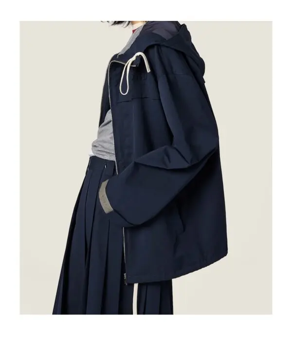 Miu Miu Drawstring Parka Coat