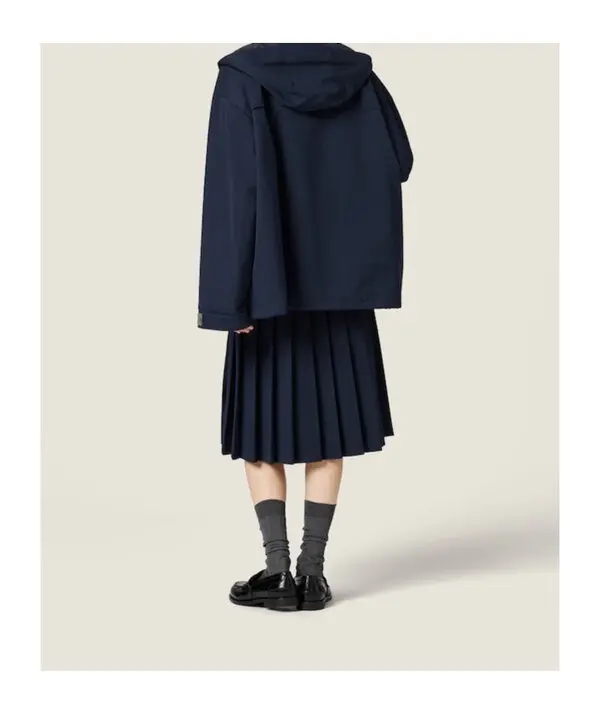Miu Miu Drawstring Parka Coat