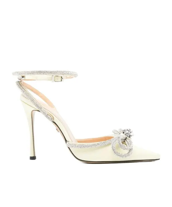 MACHMACH Stiletto High-heeled Sandals With Bow Detailing