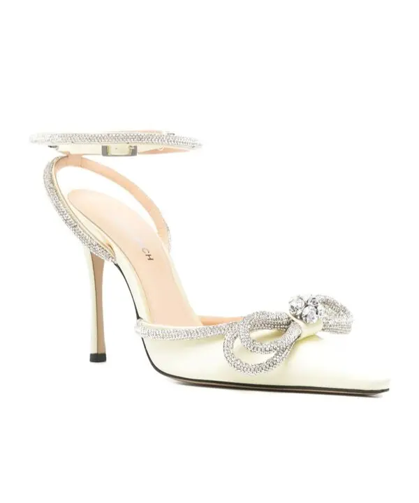 MACHMACH Stiletto High-heeled Sandals With Bow Detailing