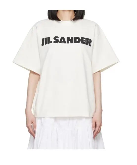 JIL SANDER Logo Print T-shirt - White