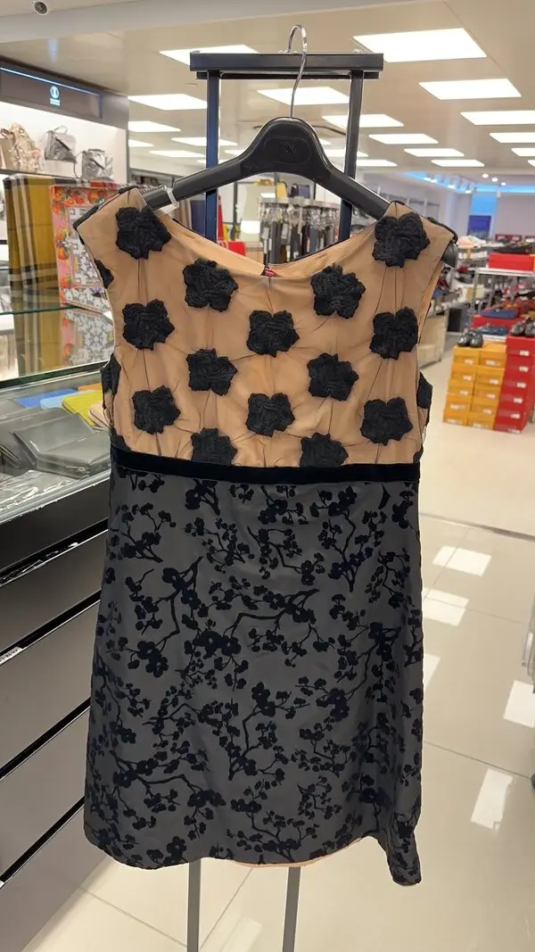 Max Mara Sleeveless Dress With Floral Appliqu