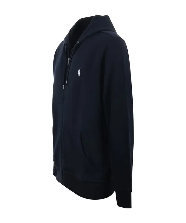 Polo Ralph Lauren Embroidered Zip-up Hoodie - Navy