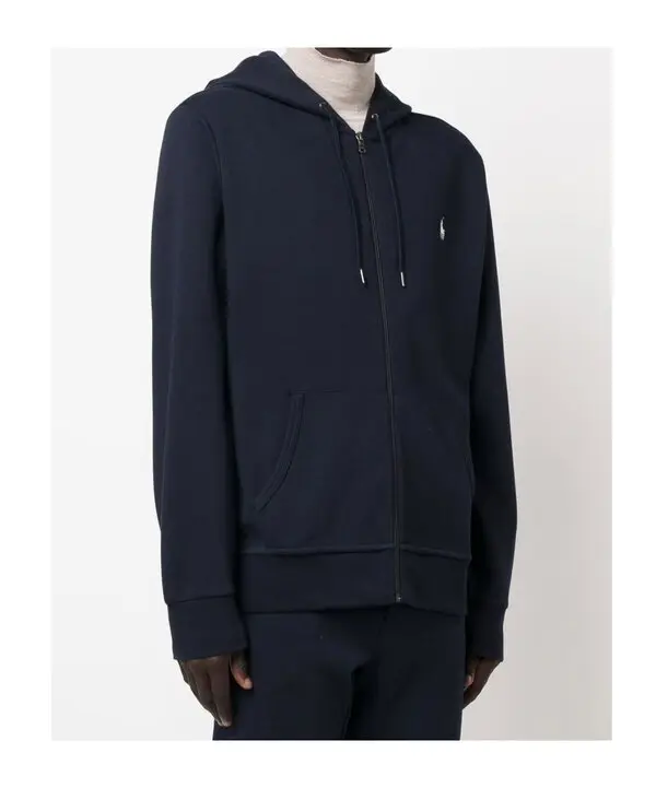 Polo Ralph Lauren Embroidered Zip-up Hoodie - Navy