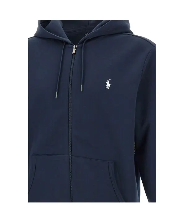 Polo Ralph Lauren Embroidered Zip-up Hoodie - Navy