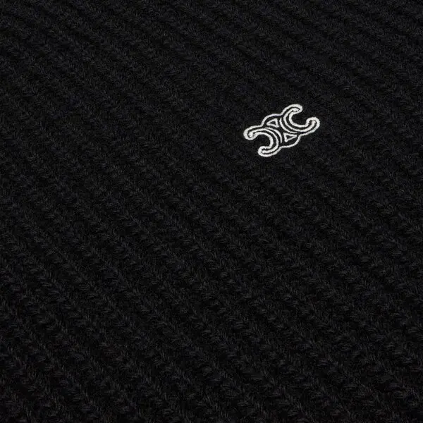 Celine Ribbed Wool Trucker Sweater