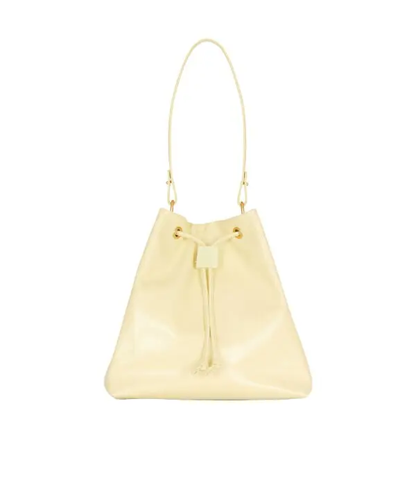Balmain Drawstring Bucket Backpack - Yellow
