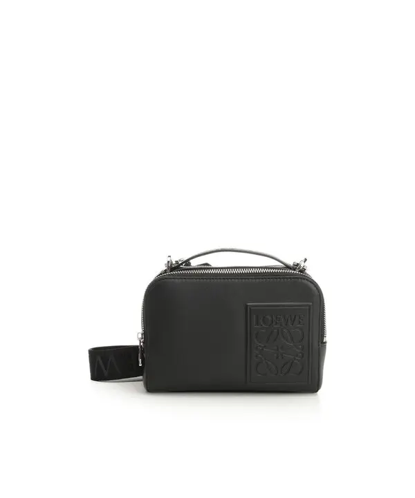 Loewe Logo Patch Mini Camera Bag - Black