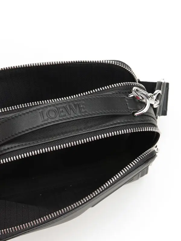 Loewe Logo Patch Mini Camera Bag - Black