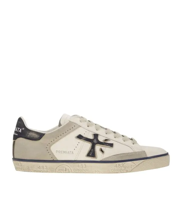 Premiata Lace-up Low-top Casual Sneakers - Nude
