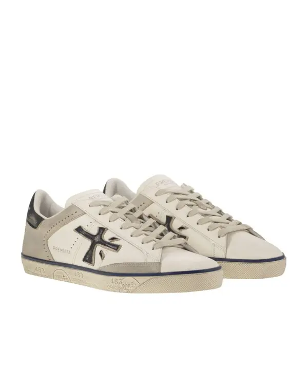 Premiata Lace-up Low-top Casual Sneakers - Nude