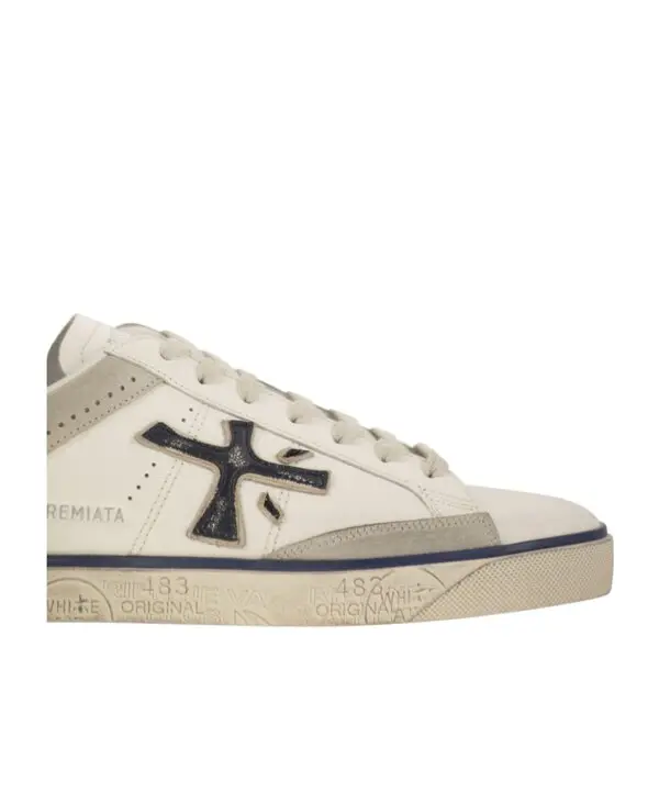 Premiata Lace-up Low-top Casual Sneakers - Nude