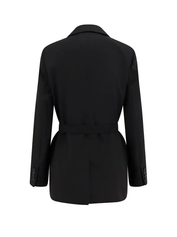 Max Mara Talento Long-sleeved Jacket With Tie Detail