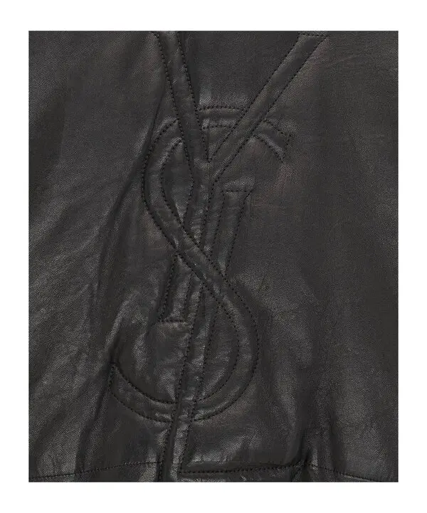 Saint Laurent Cassandre Puffer Jacket With Emblem