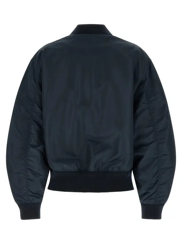 Prada Logo Zip-up Bomber Jacket