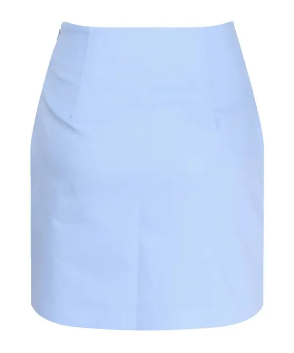 Andamane Skirt With Side Slit - Blue