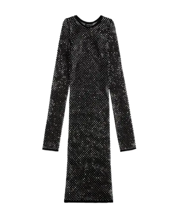 Balenciaga Rhinestone Embellishment Mini Dress