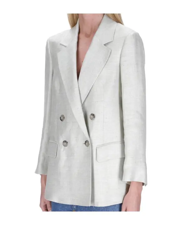 Peserico Double-breasted Blazer With Notched Lapel