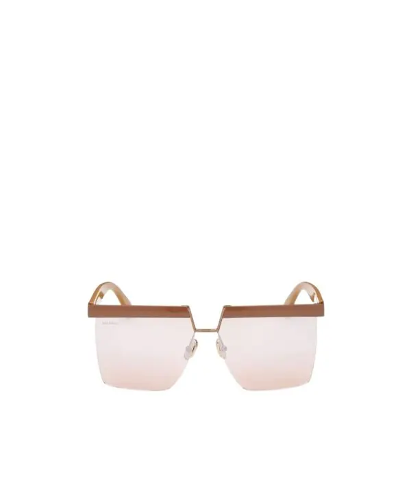 Max Mara Geometric Frame Sunglasses - White
