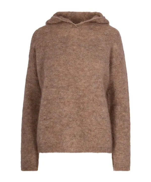 Max Mara Knitted Hoodie - Brown