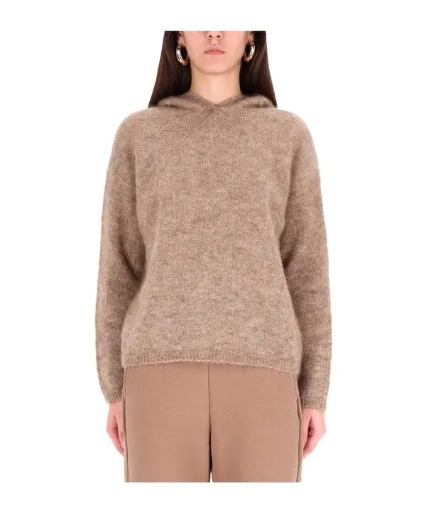 Max Mara Knitted Hoodie - Brown