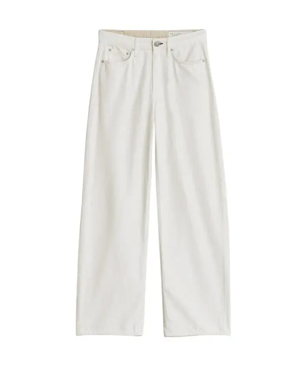 Rag & Bone High-rise Straight-leg Jeans - White