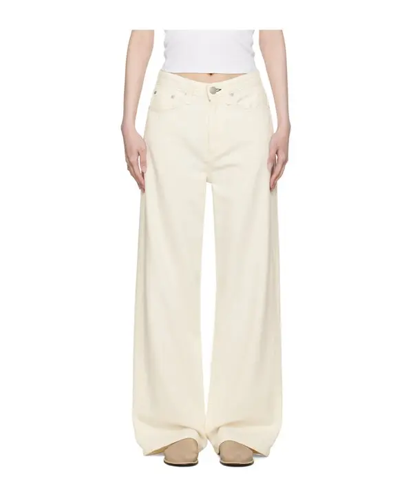 Rag & Bone High-rise Straight-leg Jeans - White