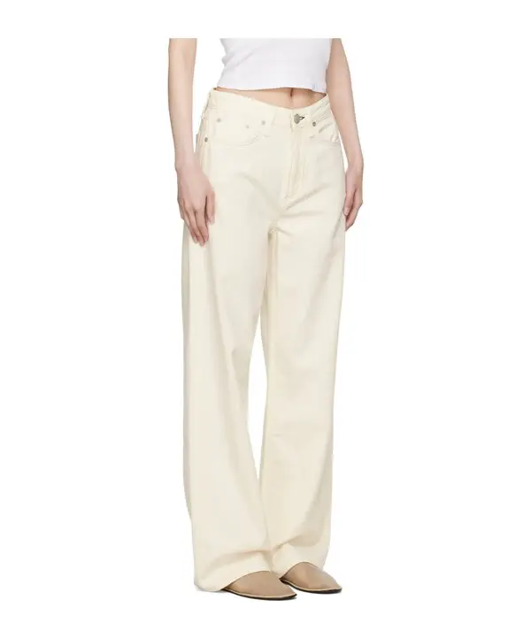 Rag & Bone High-rise Straight-leg Jeans - White
