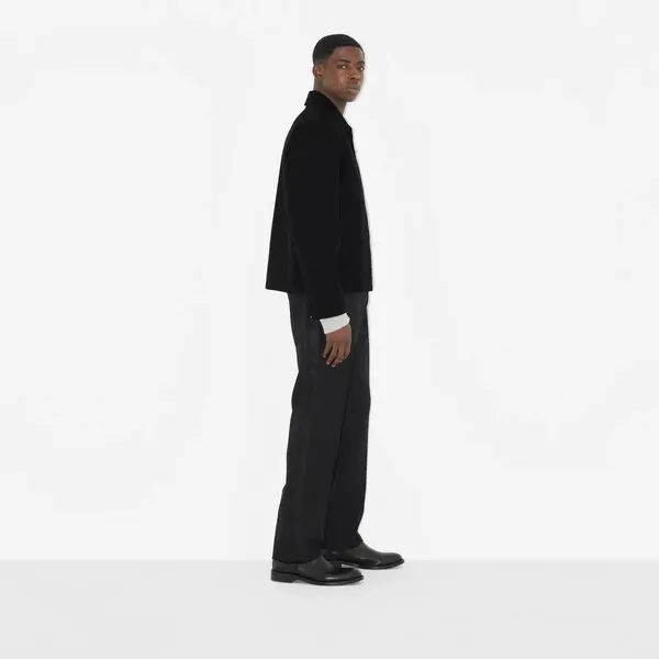 Burberry Ekd Logo-embroidered Zipped Jacket - Black