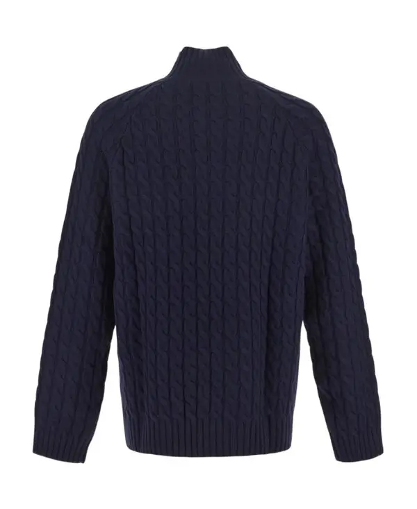J.W.ANDERSON Jw Anderson Henley Funnel Neck Knitted Jumper