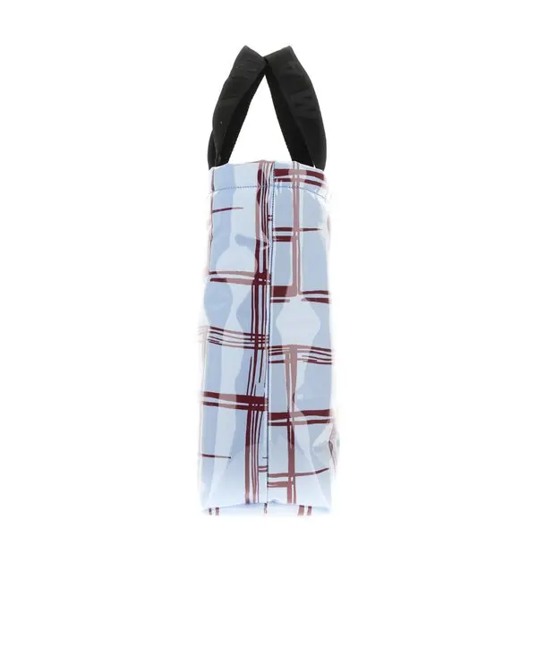 Marni Checked Logo Patch Tote Bag