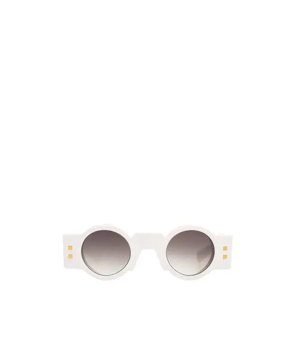 Balmain Round Frame Sunglasses - White