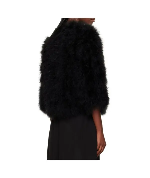 YVES SALOMON Feather Jacket - Black