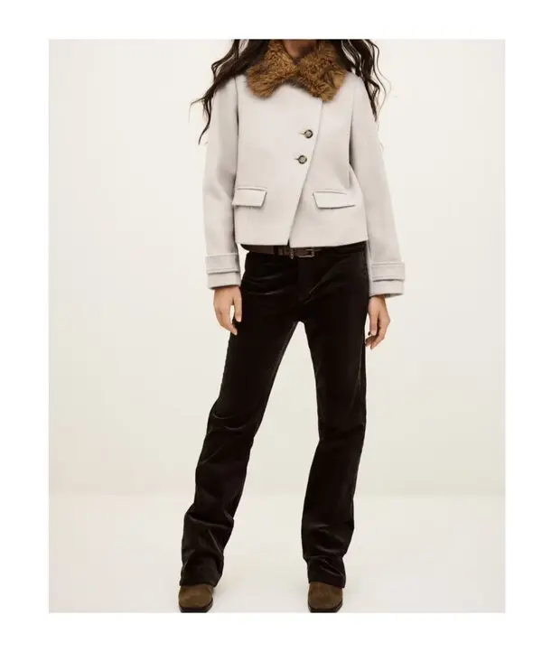 Ba&sh Terry Faux Fur Trimmed Coat - No