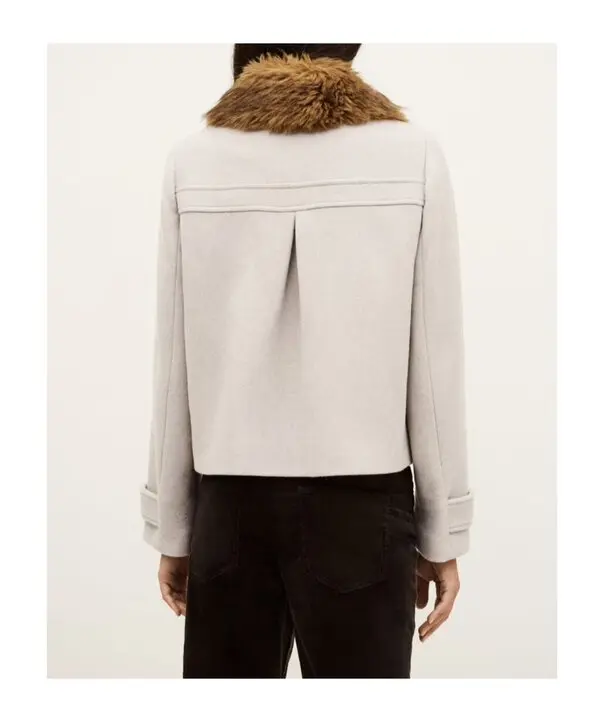 Ba&sh Terry Faux Fur Trimmed Coat - No