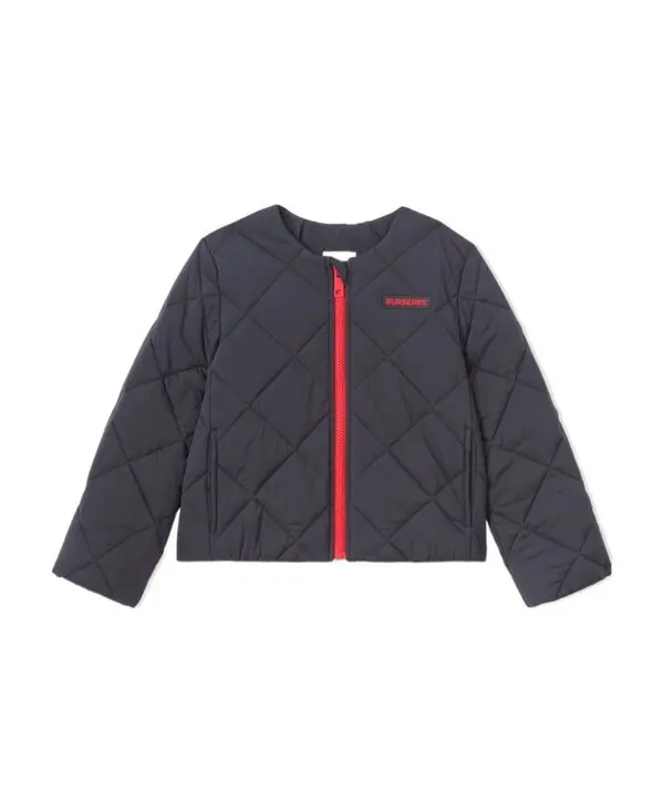 Burberry Diamond Quilted Zip-up Jacket