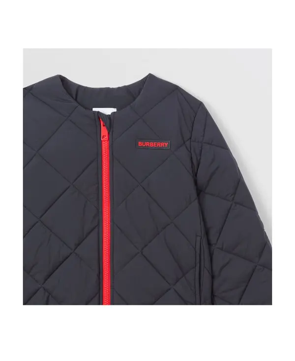 Burberry Diamond Quilted Zip-up Jacket