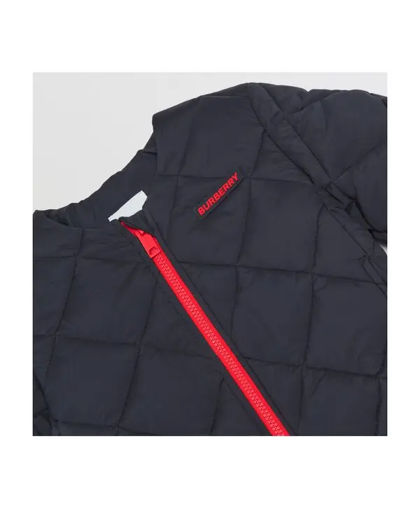 Burberry Diamond Quilted Zip-up Jacket