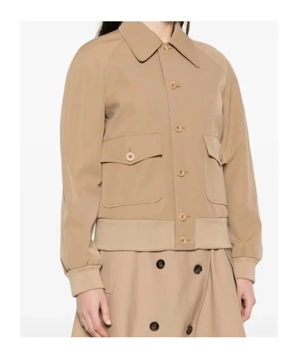 A.p.c. Flap Pocket Buttoned Jacket - Nude
