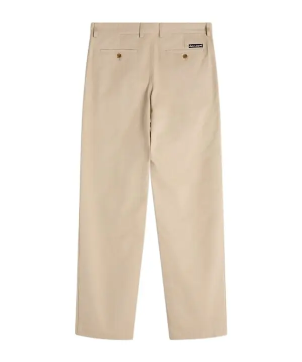 Maison Kitsuné Cotton Gabardine Chino Pants - Dune