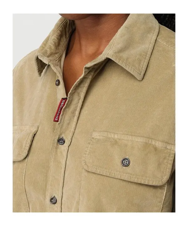Dsquared2 Long Sleeve Shirt With Patch Pockets