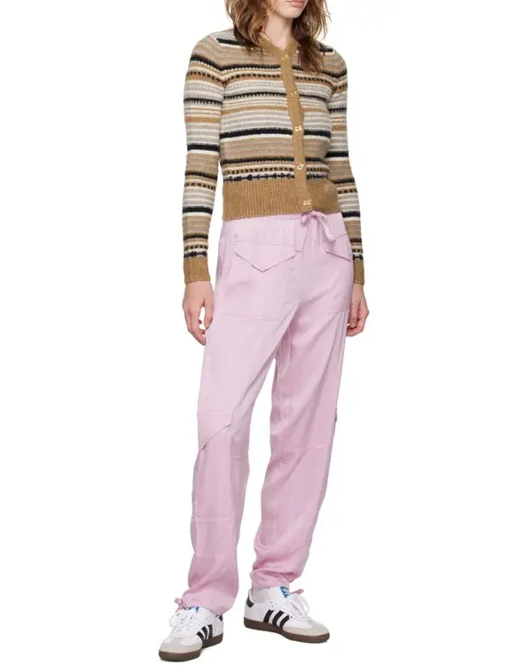 GANNI Cargo Trousers With Drawstring Details