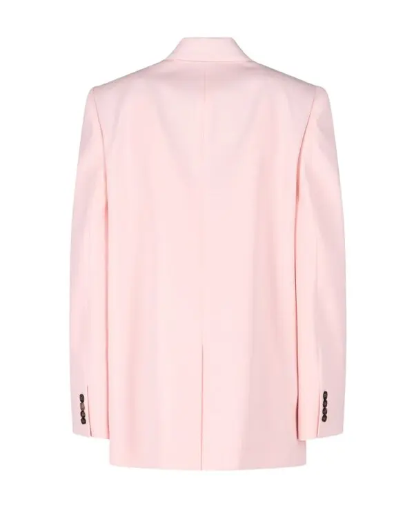 Alexander McQueen Double-breasted Long Sleeved Blazer - Pink
