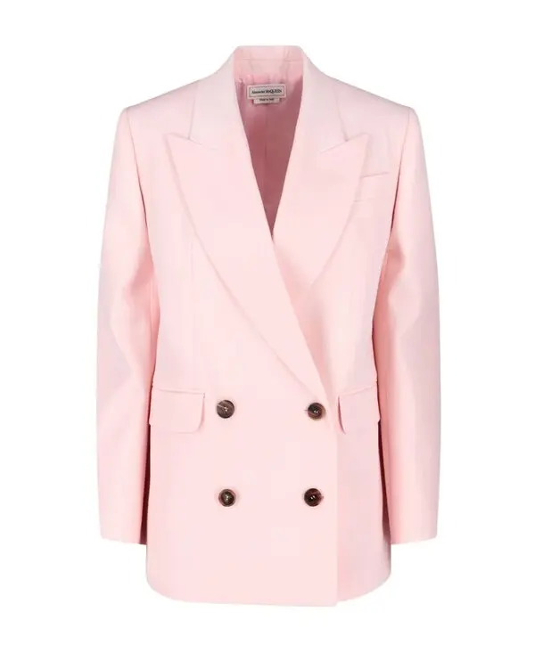 Alexander McQueen Double-breasted Long Sleeved Blazer