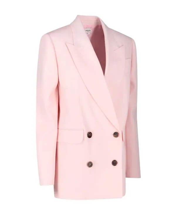 Alexander McQueen Double-breasted Long Sleeved Blazer