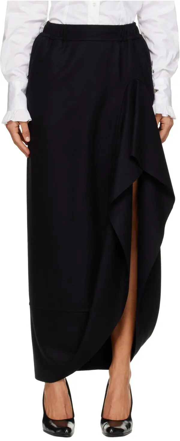 VIVIENNE WESTWOOD Asymmetrical Draped Midi Skirt